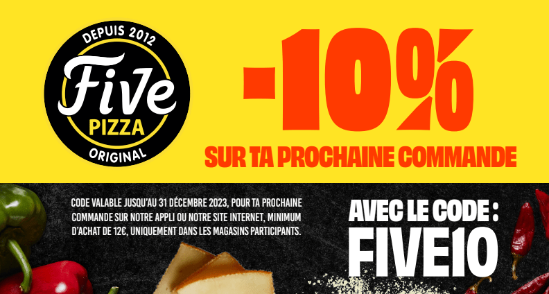 Five Pizza Original | Pizza à partir de 5€90